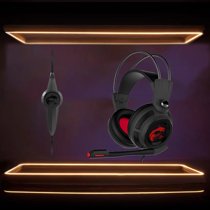 MSI DS502 GAMING HEADSET LED Ergonomic Wired Gamer... – Grandado