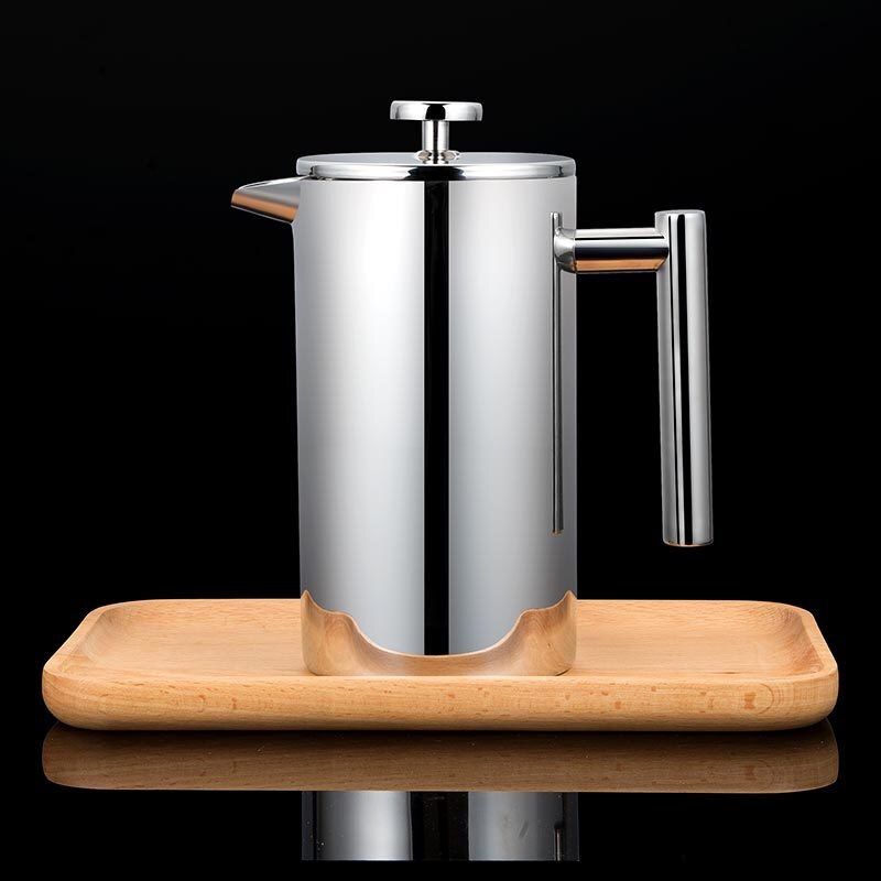 French press pot double stainless steel coffee pot... – Grandado