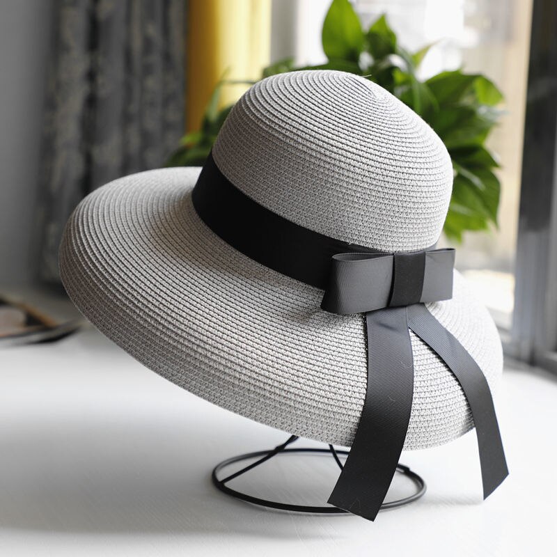 Zomer Emmer Hoed Vintage Stro Hoed Effen Kleur Cas... – Grandado