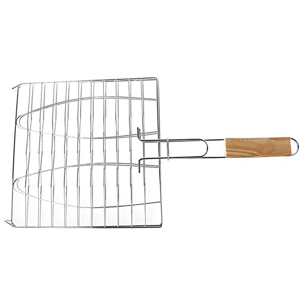 Bold-Type Grilled Fish Clips Grilled Fish Net Squa... – Grandado