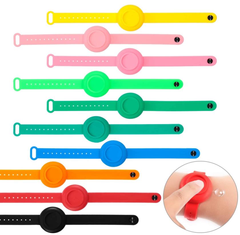 Hand Sanitizer Wristband Dispenser Silicone Refill... – Vicedeal