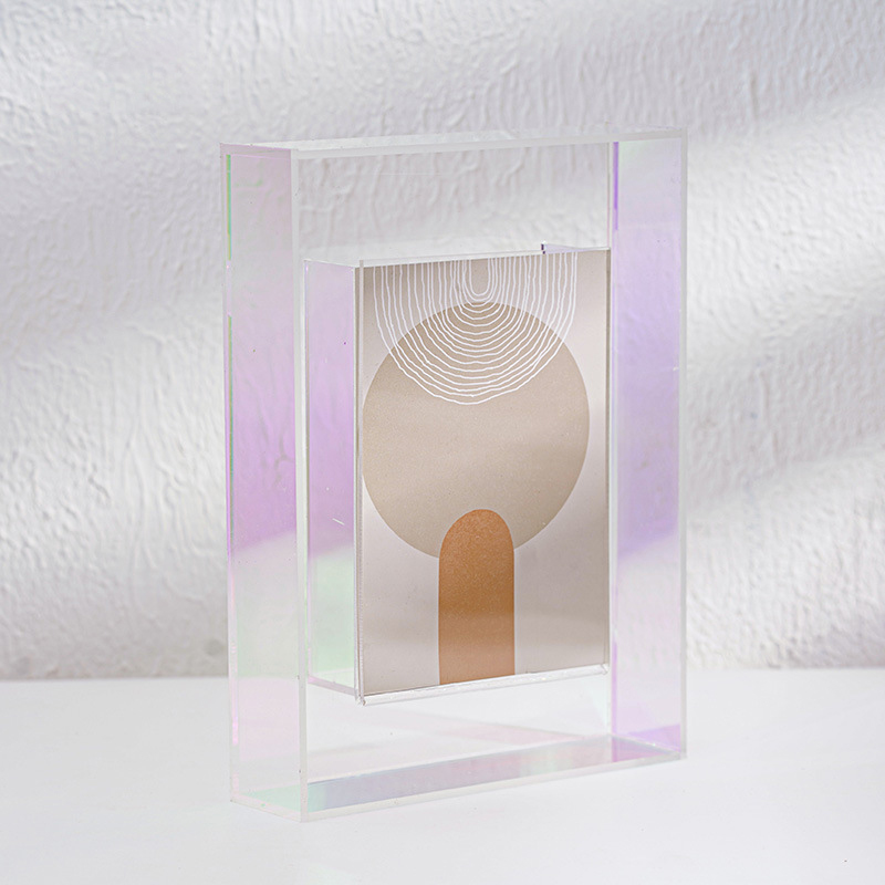 Wall Iridescent Free Standing Photo Display for Of... – Grandado