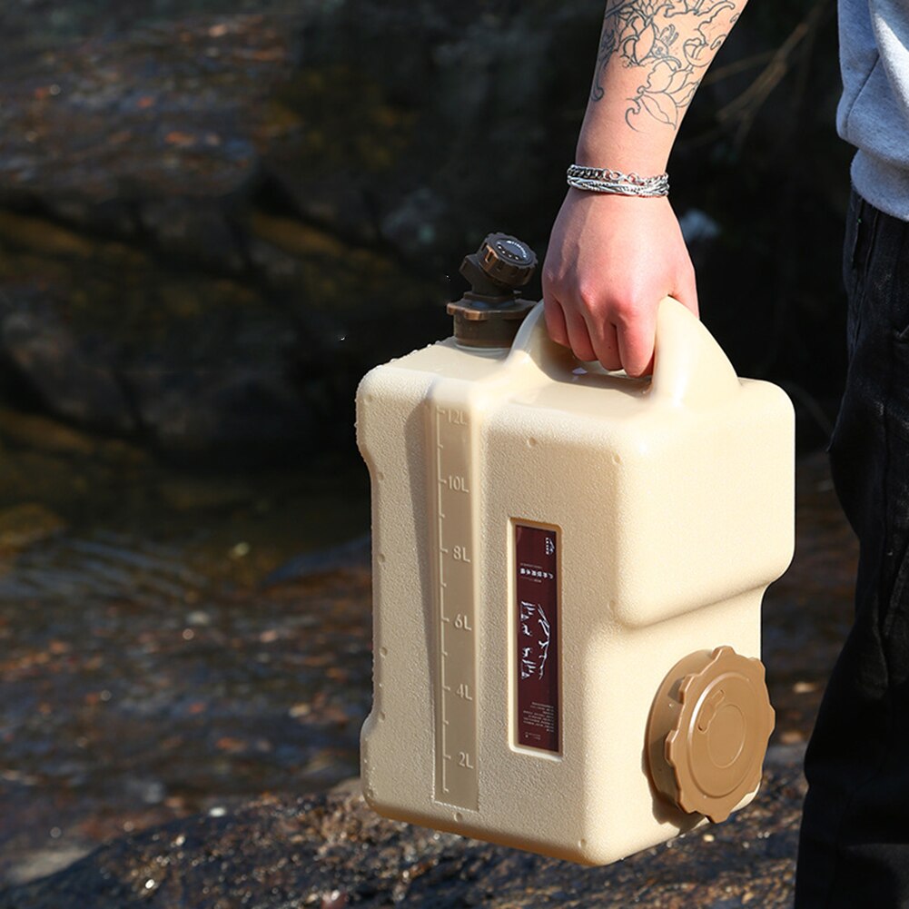 12L Portable Outdoor Water Bucket Barrel Camping P... – Grandado