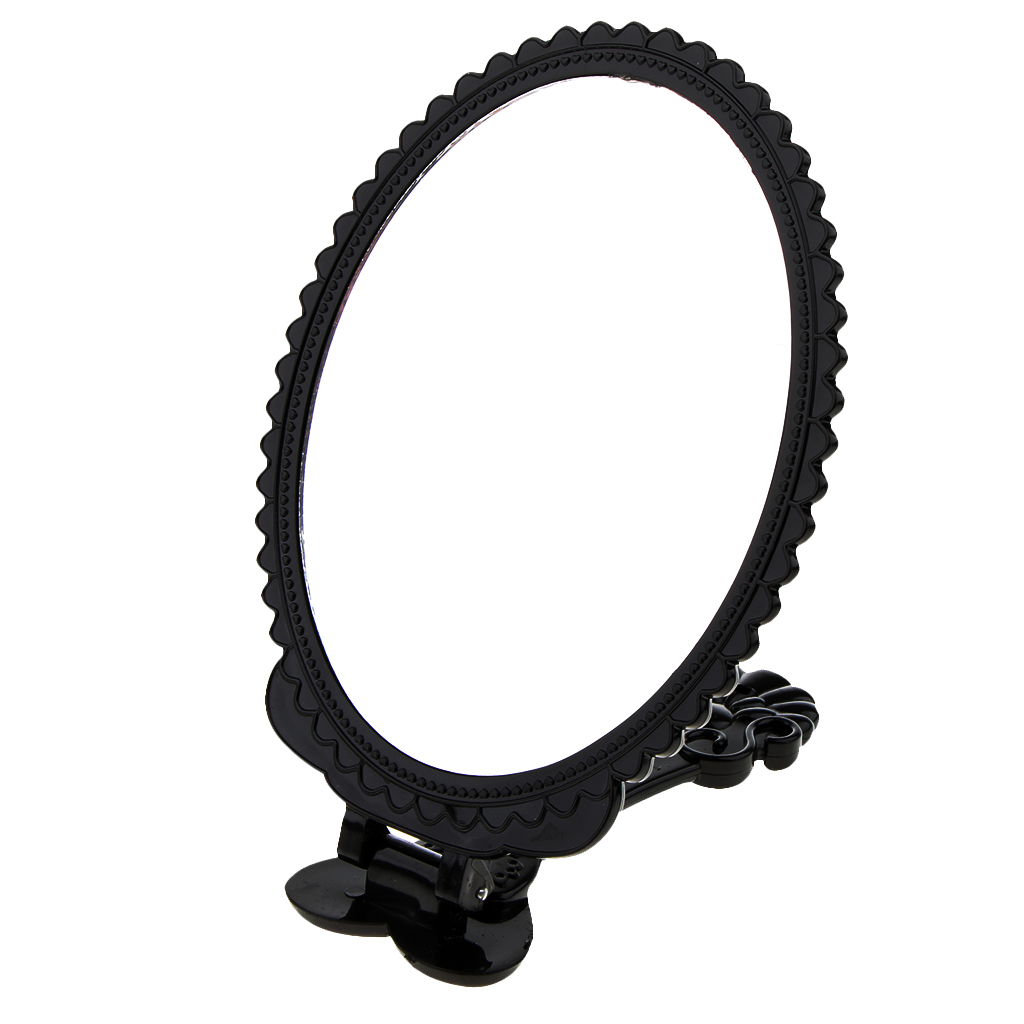 Antique Rose Flower Pattern Handheld Mirror with F... – Vicedeal