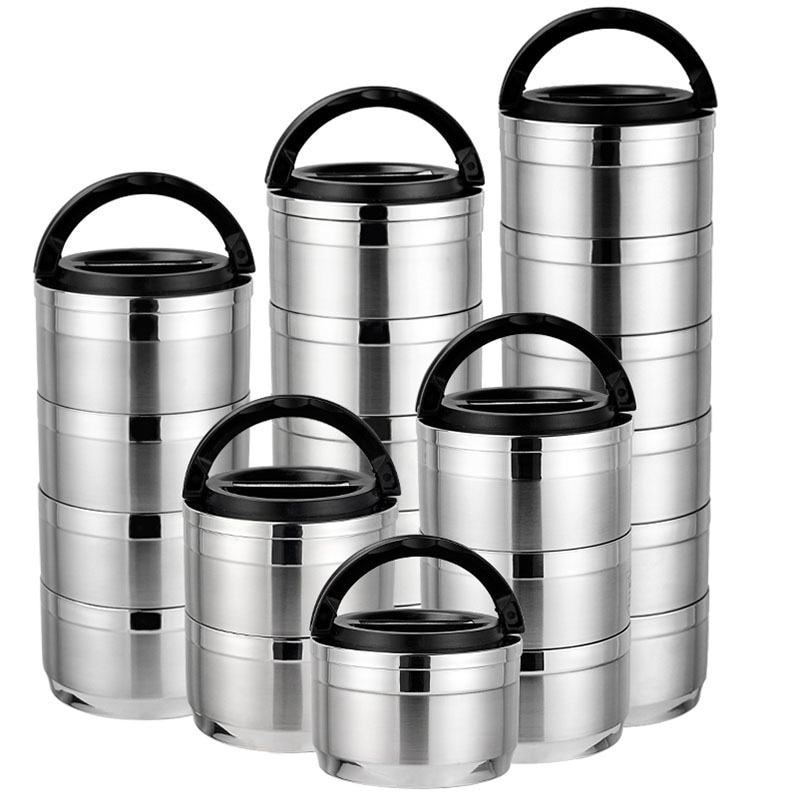 Stainless Steel Heat Preservation Lunch Box 1-6 La... – Grandado
