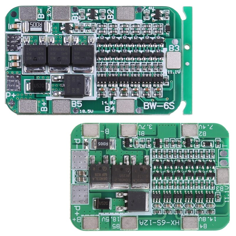 6S 15A 24V BMS Protection PCB Board For 6 Packs Li... – Grandado