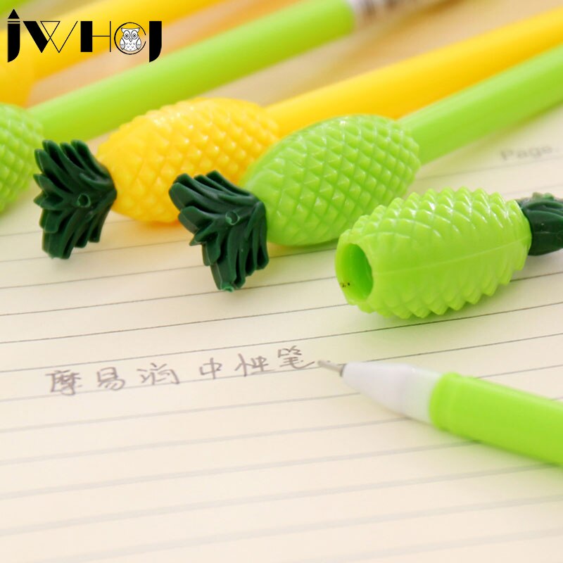2 pcs/lot mignon ananas peut effacé gel stylo maté... – Grandado