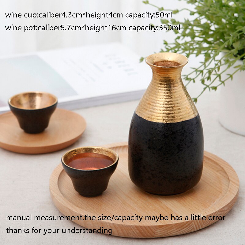 Japanese-style Wine Ware Handmade Gold Ceramic Win... – Grandado