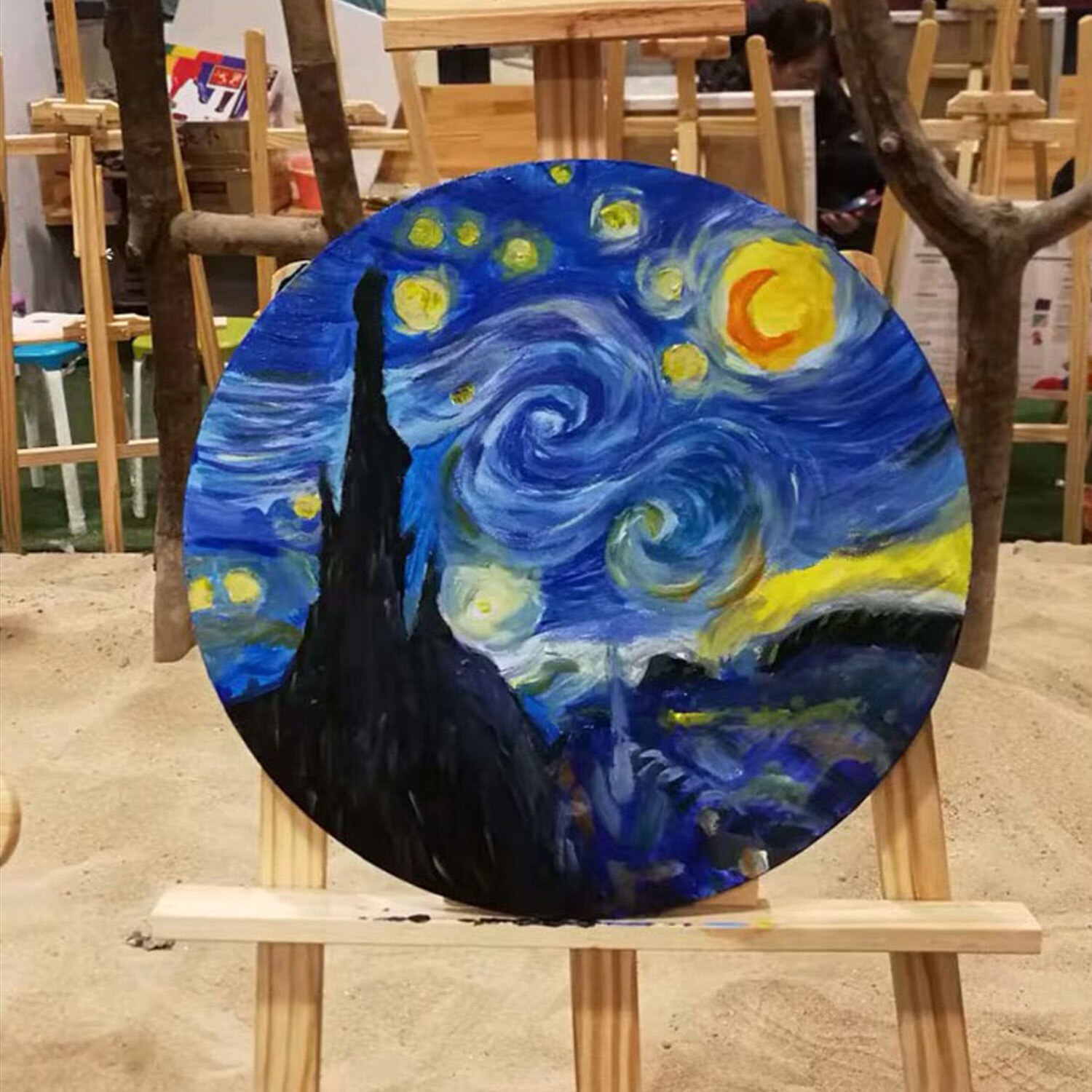 50/60cm Drawing Painting Stretched Cotton Artist C... – Grandado