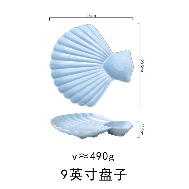 Scallop dumpling plate online celebrity odd-shaped... – Vicedeal