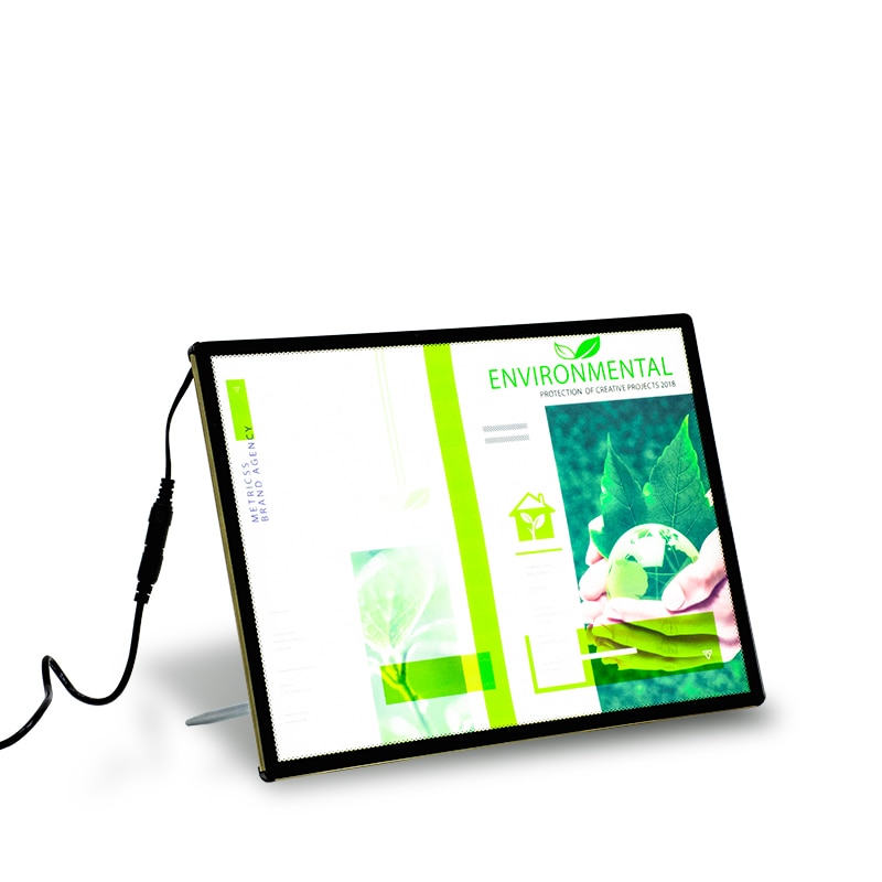 A4 Led Crystal Light Box Display Cafe Menu Stand M... – Vicedeal