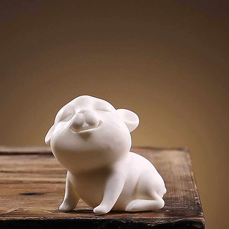 Porcelain 7cm Rich Rat Sculpture Mouse Ceramic Sta... – Vicedeal