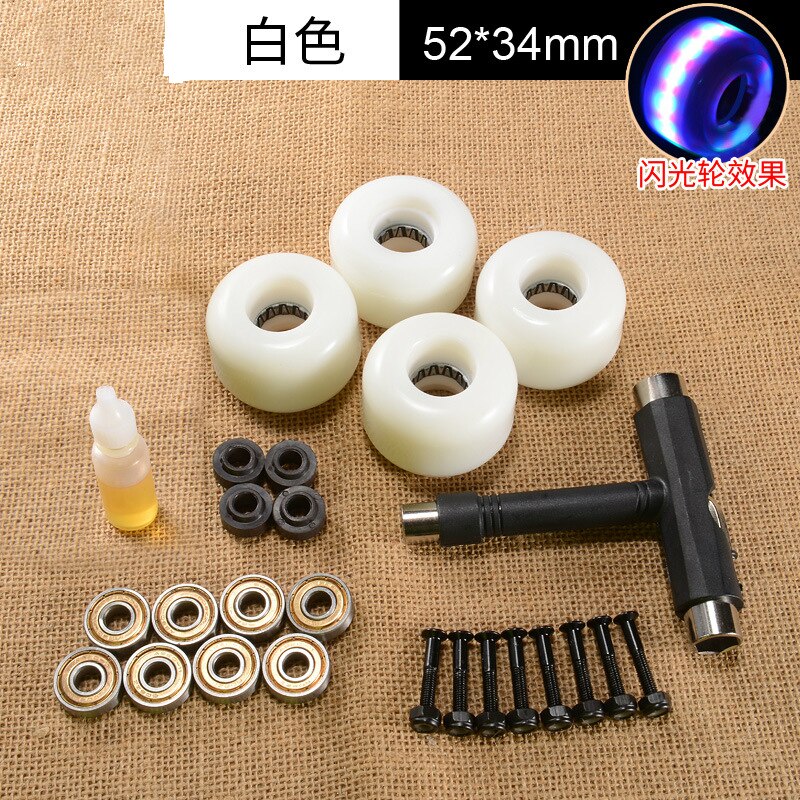 Skater Wheel Double Rocker Action Hard Wheel Four-... – Grandado