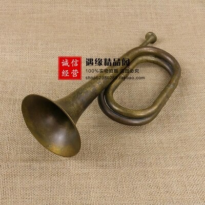 Antique Brass Trumpet Charge Ornaments Old Musical... – Vicedeal