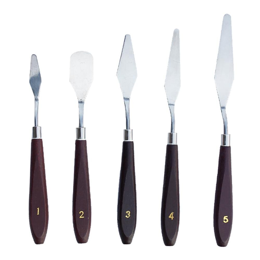 5pc Set Arts Stainless Steel Spatula Kit Palette K... – Grandado