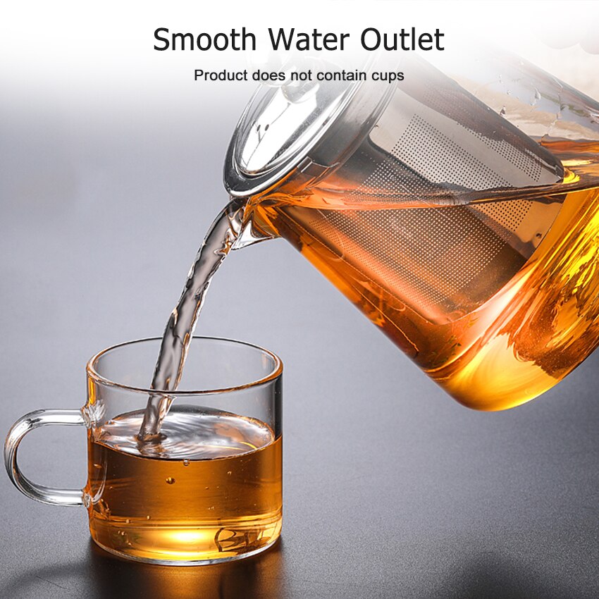 MEMDOO Glass Teapot Heat Resistant Infuser Filter ... – Grandado