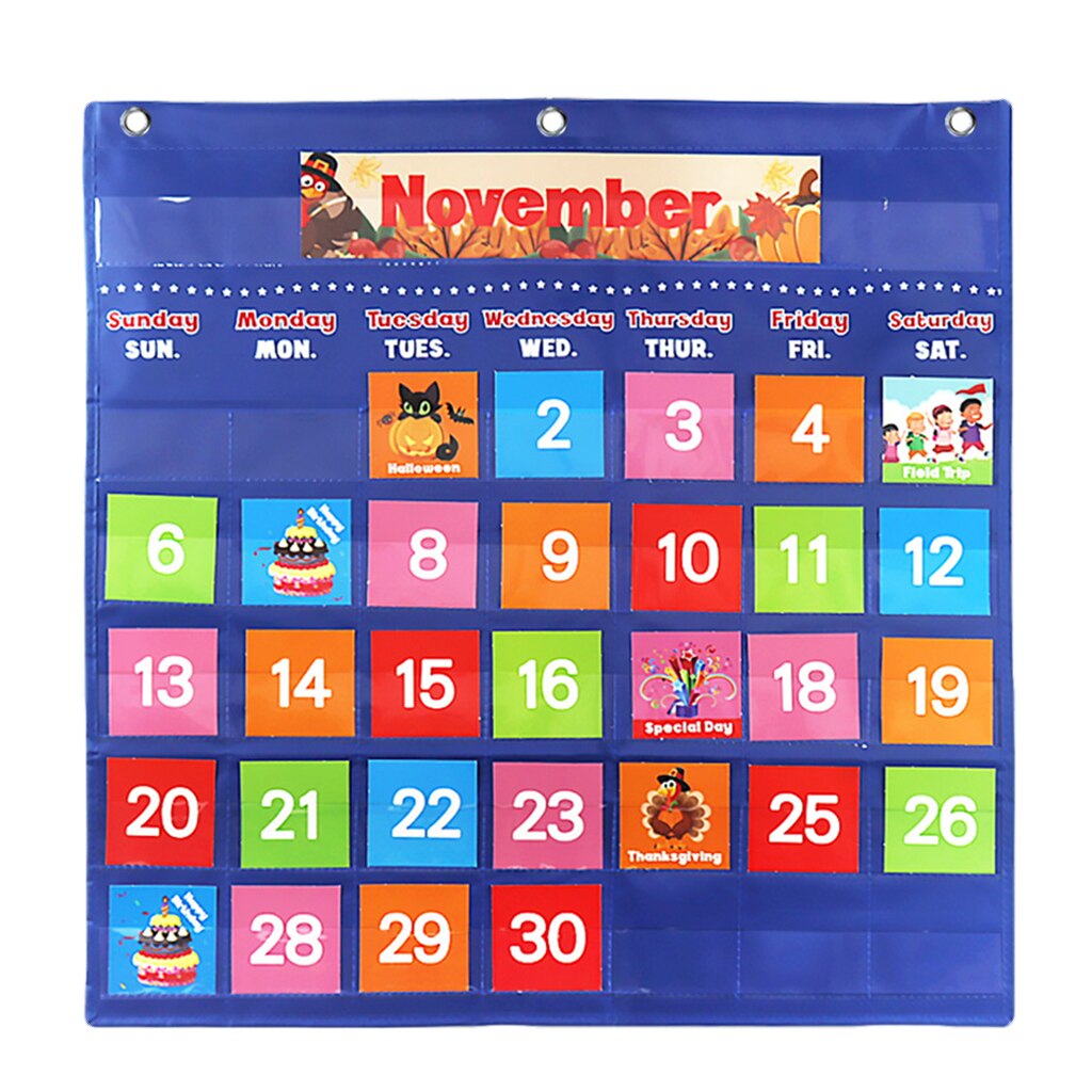 Preschool Learning Calendar Chart Wall or Fridge H... – Grandado