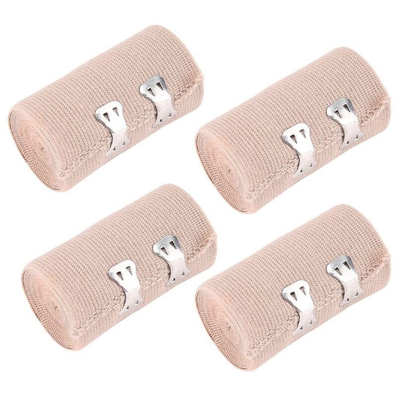 4Pcs Elastic Bandage Wrap Roll 4.5M X 10Cm Compres... – Vicedeal