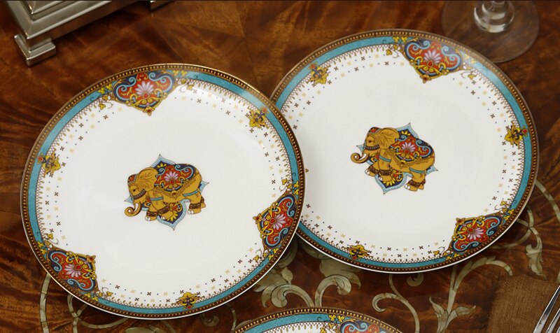 4pcs set, 8inch, fine bone china dishes set, ceram... – Vicedeal