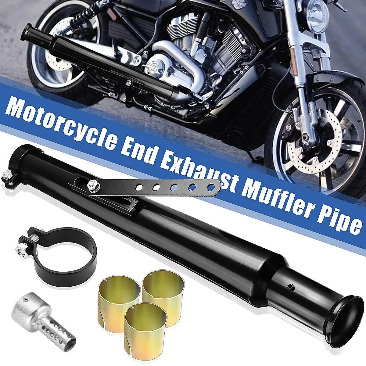 Motorfiets Uitlaat Retro Vintage Klassieke Galvani... – Vicedeal