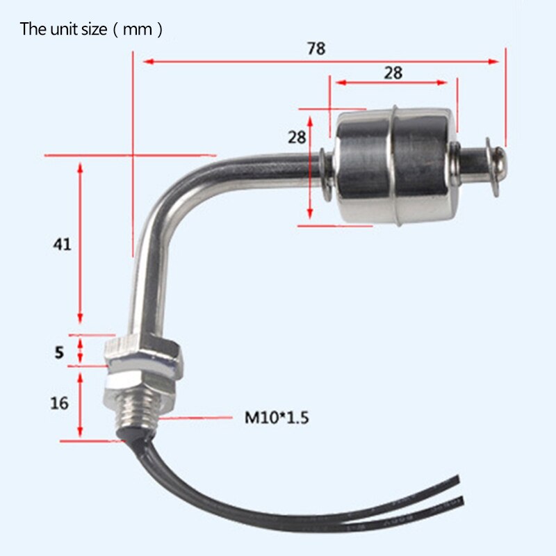Stainless Steel Float Switch Right Angle Vertical ... – Vicedeal