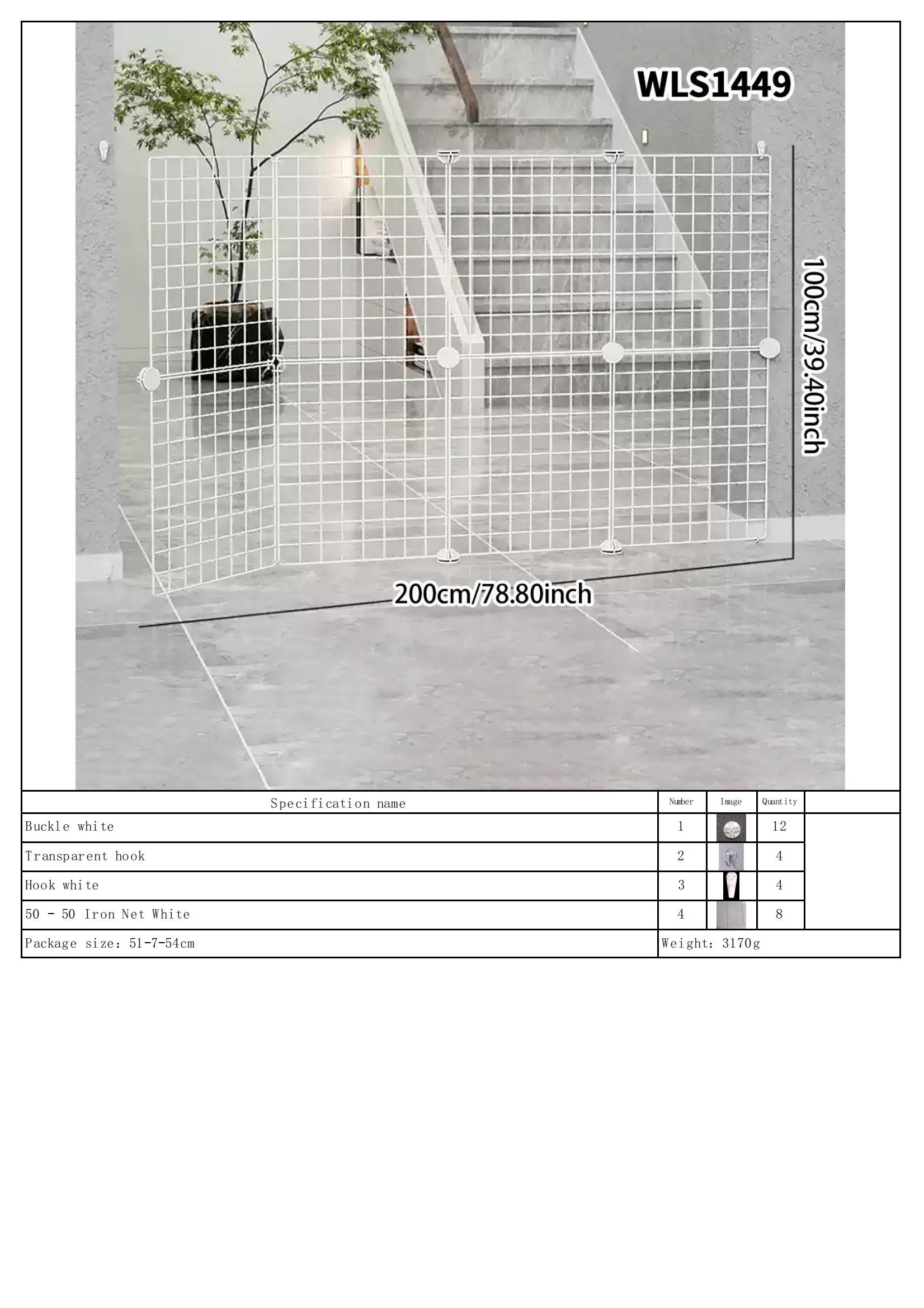 Pet Gate Barrier, Stair Guardrail, Cat and Dog Iso... – Grandado