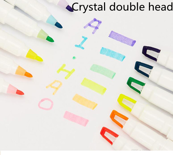 6 Kleuren/Set Snoep Kleuren Fluorescerende Pen Dub... – Grandado