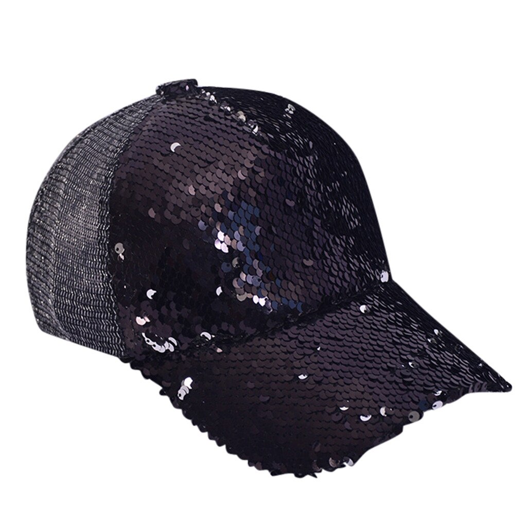 Sequins Paillette Bling Shinning Mesh Baseball Cap... – Grandado