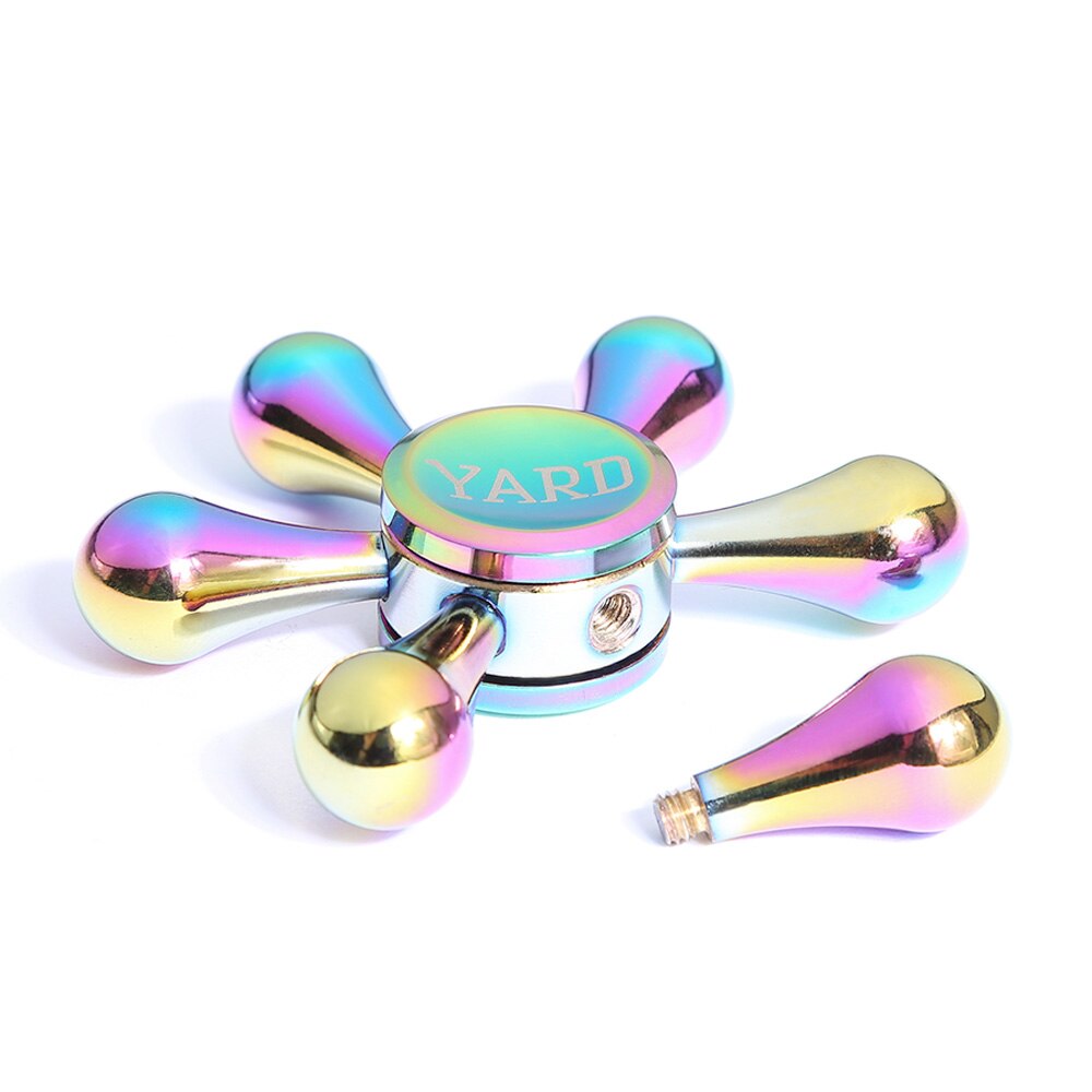 Hand Spinner Toys Pattern Metal Spiner Rainbow Fid... – Grandado