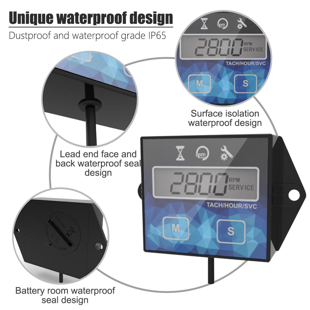 Tachometer Hour Meter Motorcycle Speed Timer ATV S... – Grandado