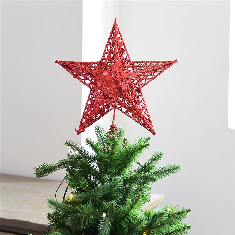 Five-pointed Star Decorations Christmas Tree Top S... – Grandado
