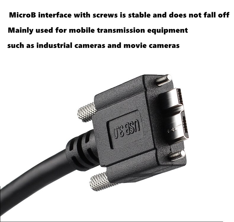 2m/3m USB 3.0 A/M to Micro B/M with Dual Screw Loc... – Vicedeal