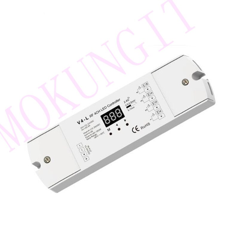 4CH*5A 12-24VDC CV Controller V4-L Dimming/color t... – Grandado