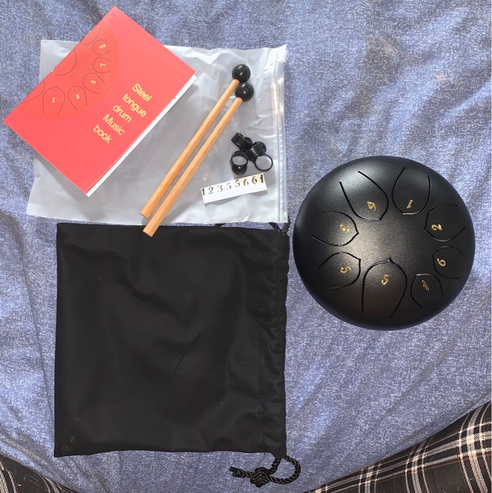 6 Inch Mini Drum 8 Tone Staal Tong Percussie Drum ... – Vicedeal