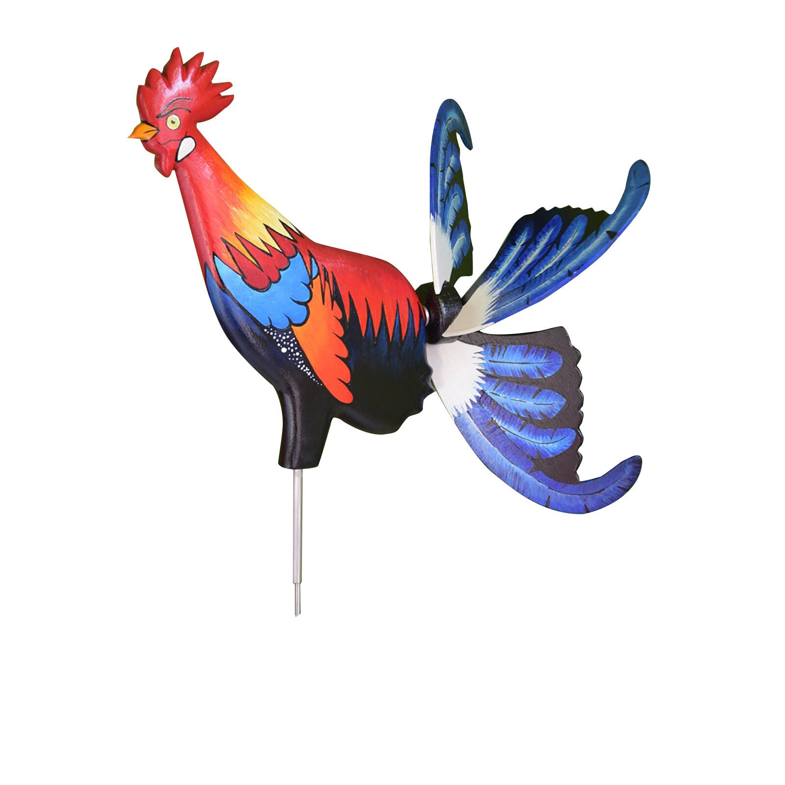 4# Rooster Windmill Garden Courtyard Farm Decor Wa... – Grandado