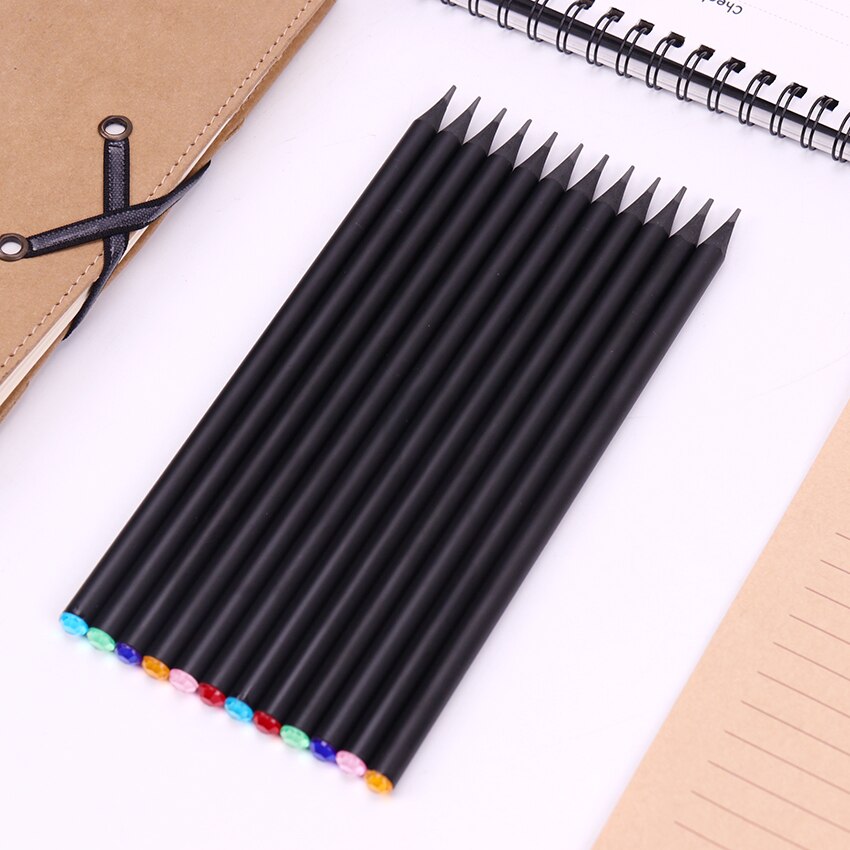 12 PCS DIY Pencil Hb Diamond Color Pencil Statione... – Grandado