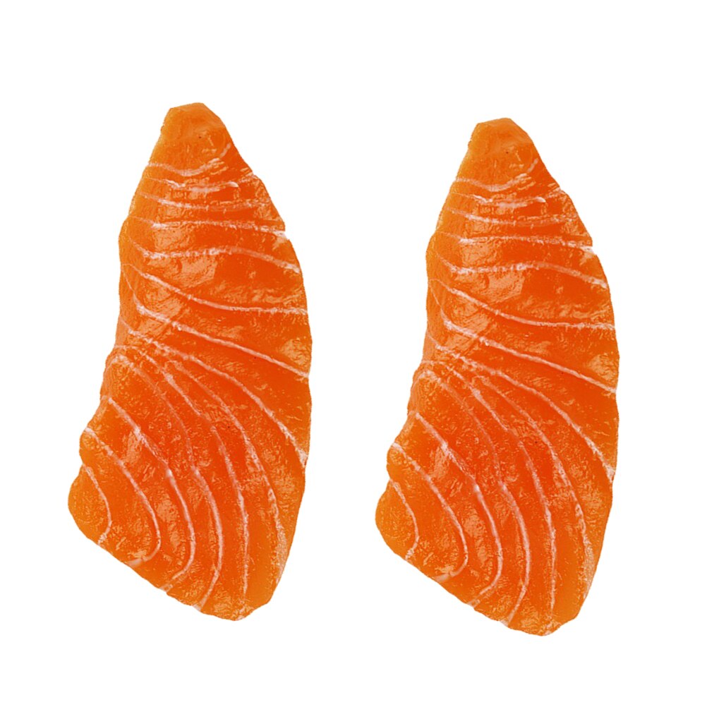 2PCS Simulation Food Model Salmon Model Photo Prop... – Grandado