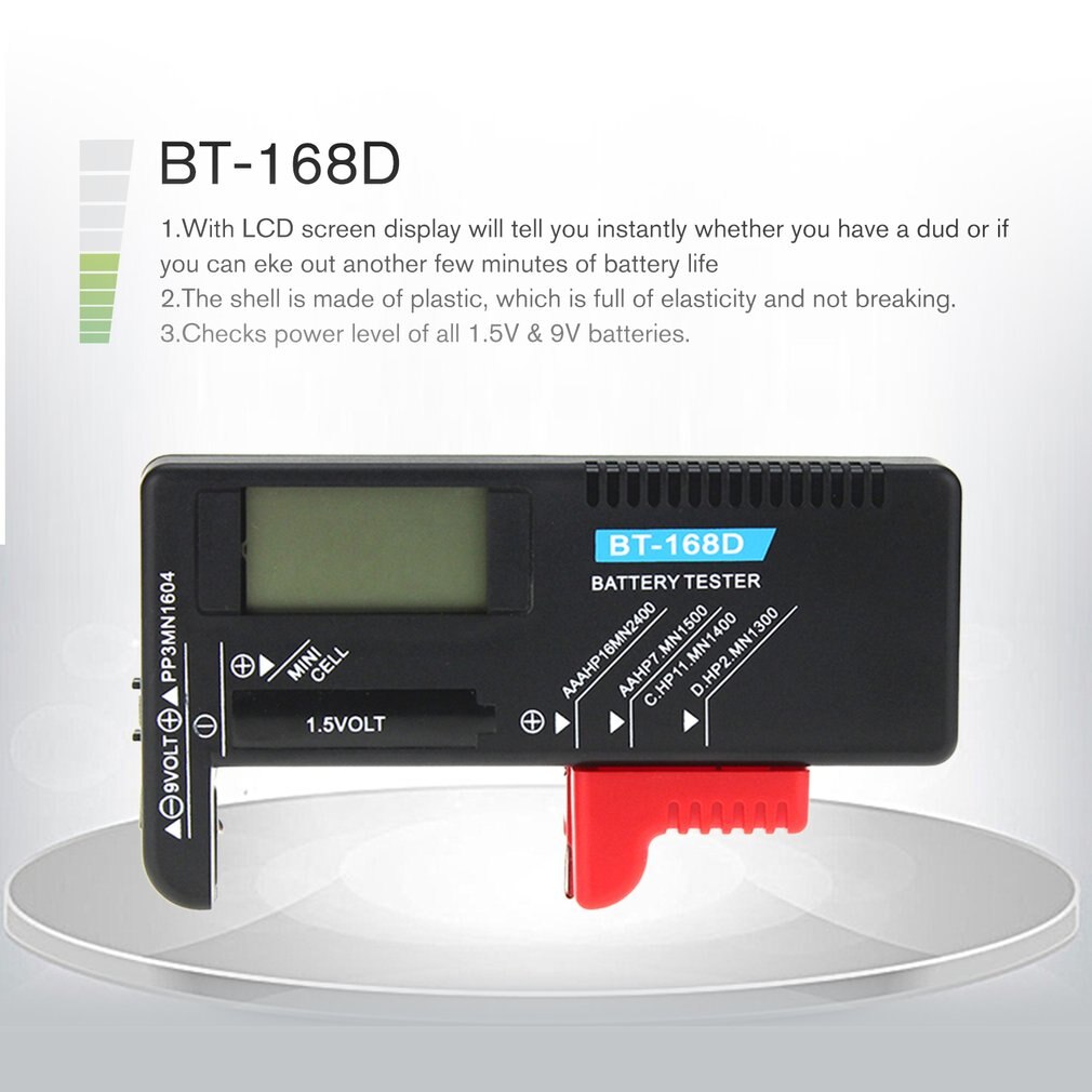 BT-168D Digital Battery Tester Capacity Diagnostic... – Grandado