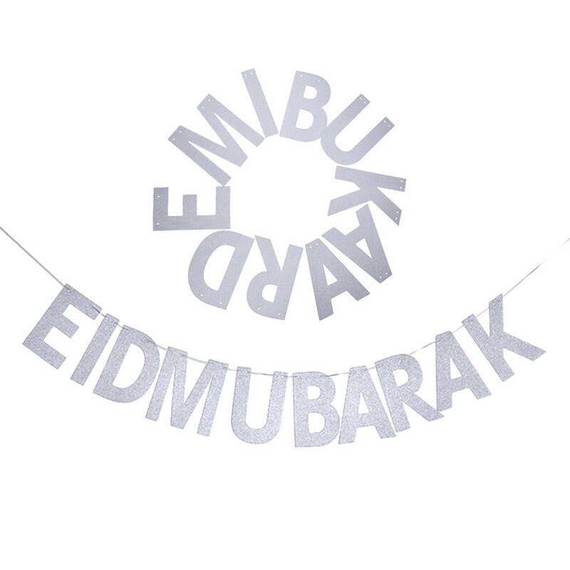 Ramadan Kareem Banner Bunting Paperboard Pennant F... – Grandado