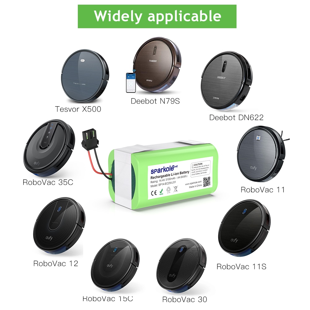 Sparkole 3.1Ah Li-ion Rechargeable Battery For Dee... – Grandado