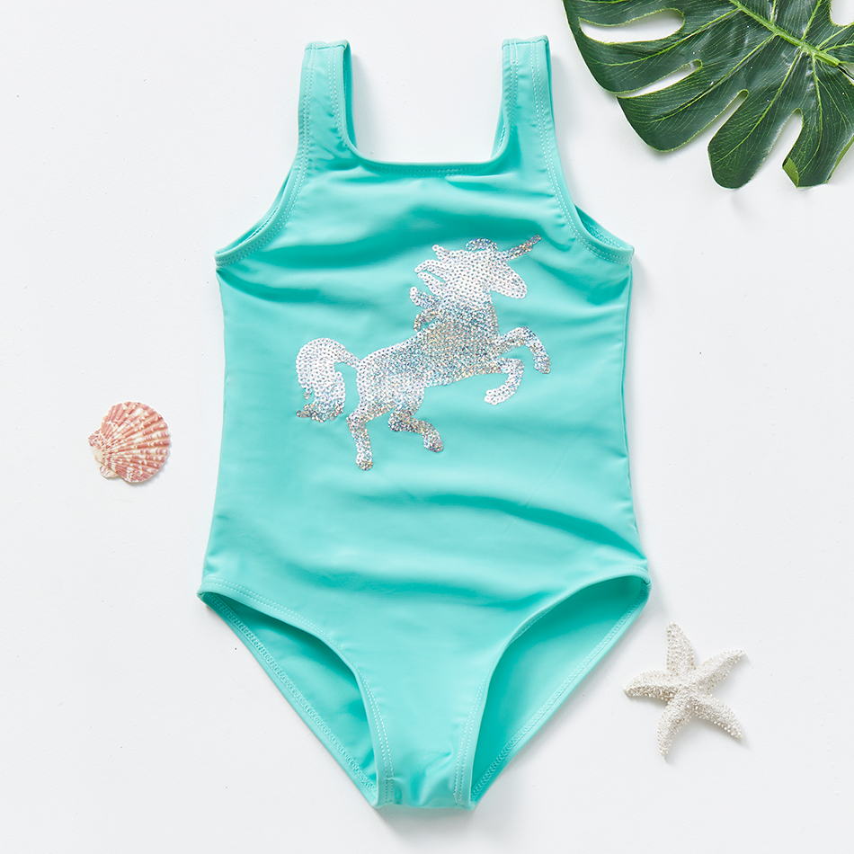 Girls one piece Unicorn swimsuits 2022 Child Littl... – Grandado