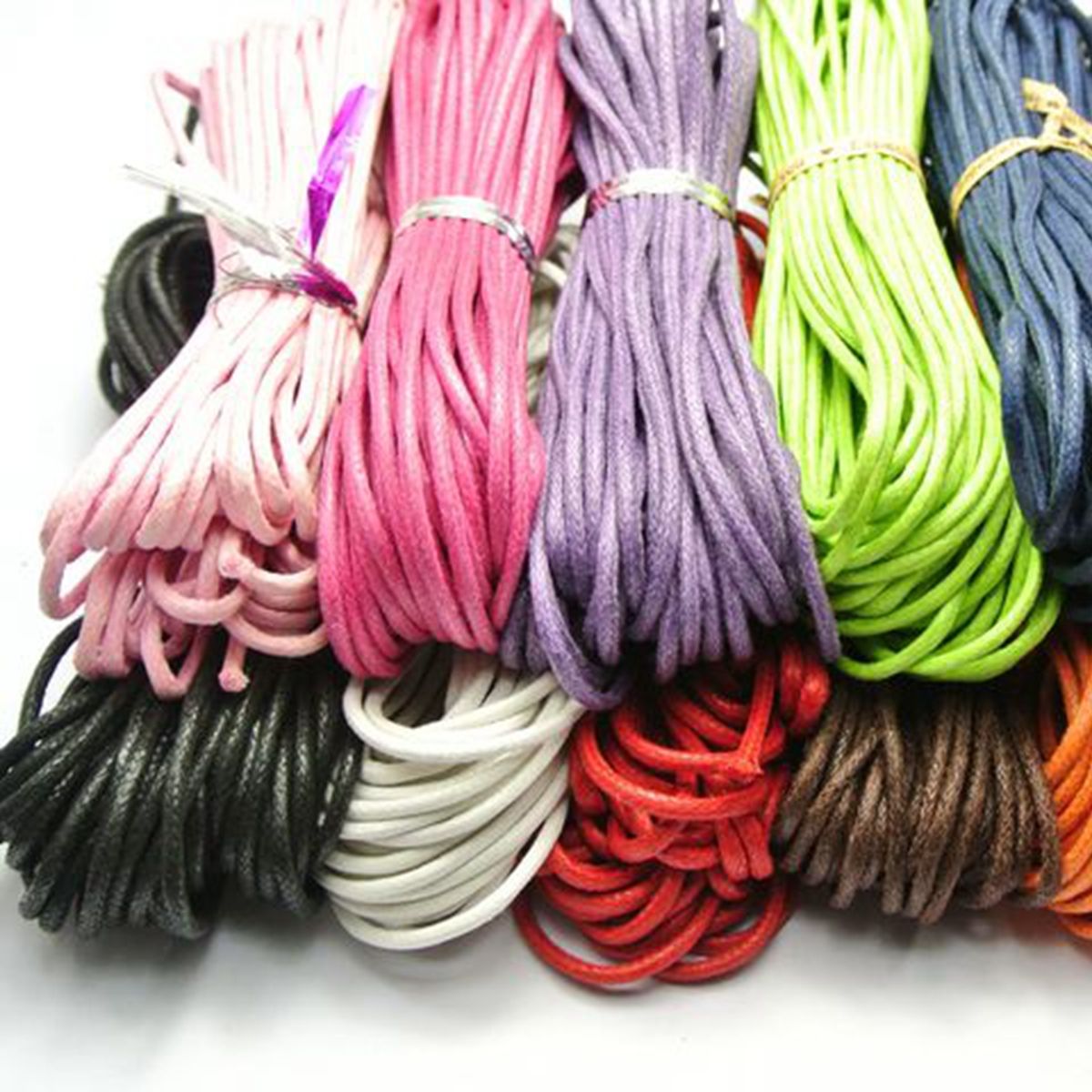 120 Meters Mixed Color Waxed Cotton Beading Cord 2... – Grandado