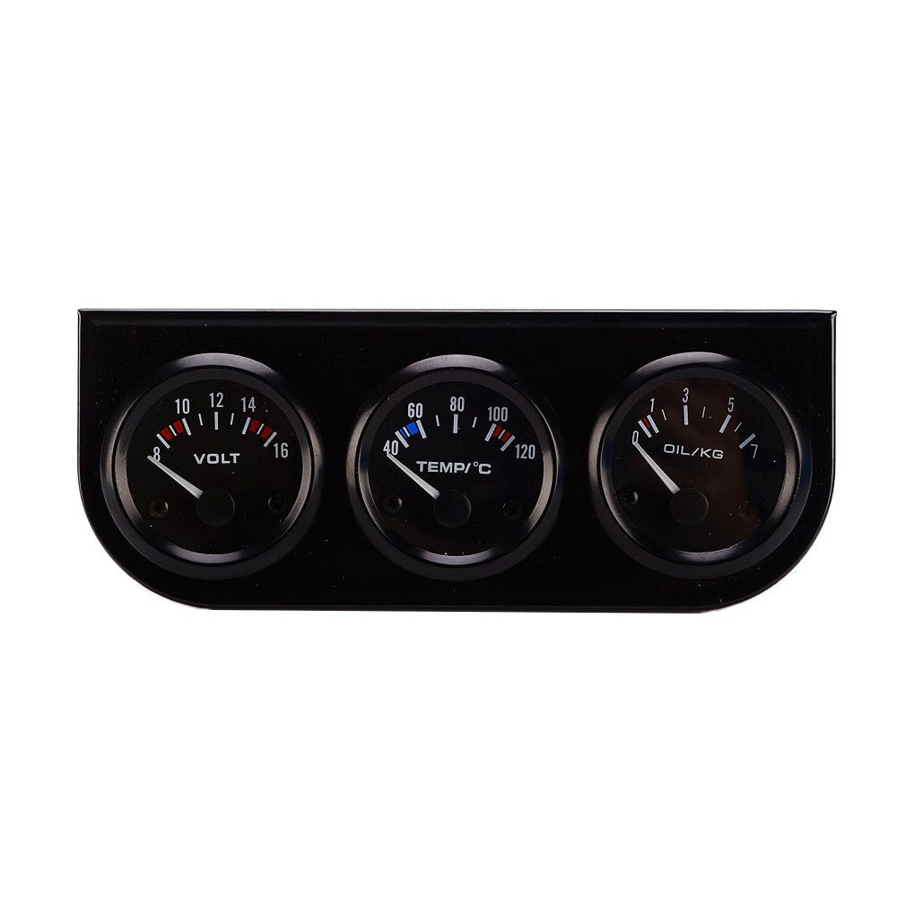 2"/52mm Triple Gauge Kit Volt Gauge Water Tem... – Grandado