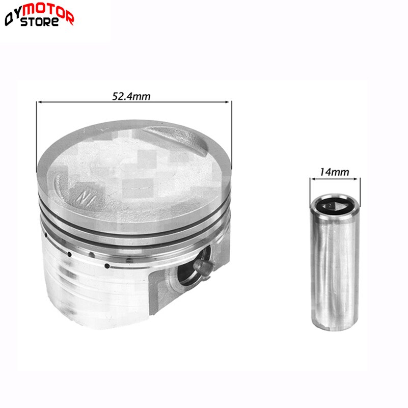 Motorcycle 52.4mm Piston 14mm Bore For Lifan 125cc... – Grandado