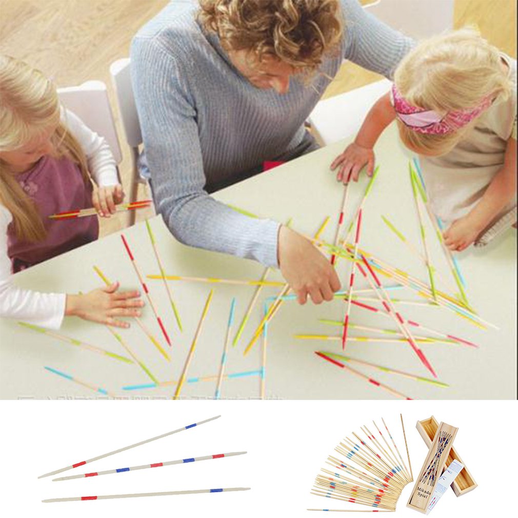 1 Set Traditionele Mikado Spiel Pick Up Sticks Met... – Vicedeal