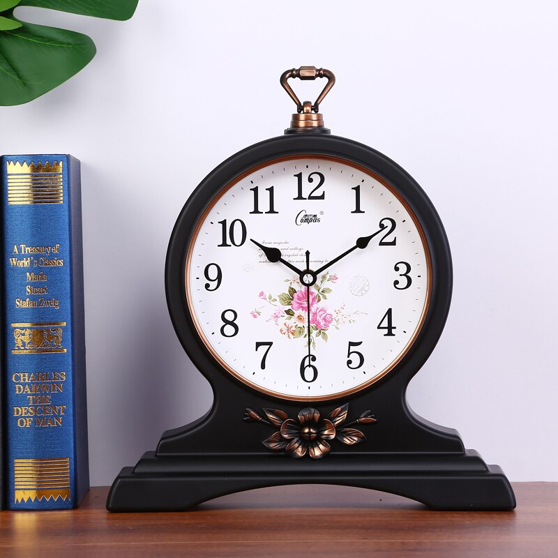Large Vintage Wall Clock Silent Table Clock Watche... – Grandado