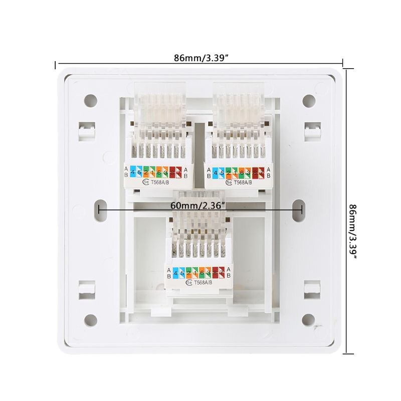 86 Type Computer Socket Panel CAT5E Network Module... – Vicedeal