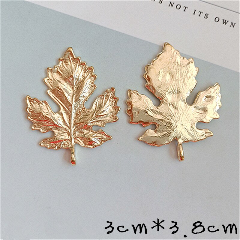 10 stk/parti legeret bladguld vedhæng knapper orna... – Vicedeal