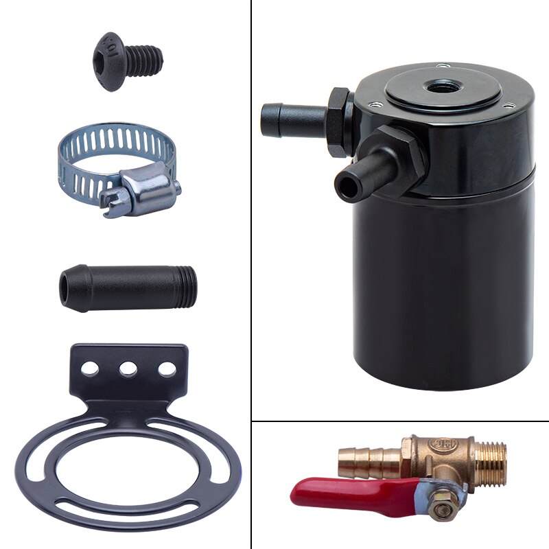 Universal 2.0L Racing Baffled 2-port Oil Catch Can... – Vicedeal