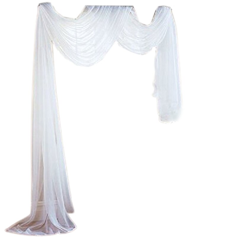 197x59 Inch White Sheer Canopy Bed Curtain Voile W... – Vicedeal